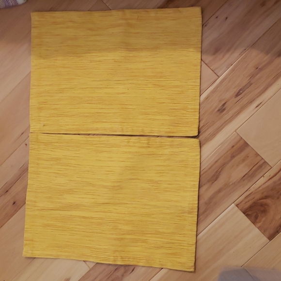 Crate&Barrel | Other | Set Of Mustard Yellow Crate And Barrel Place ...